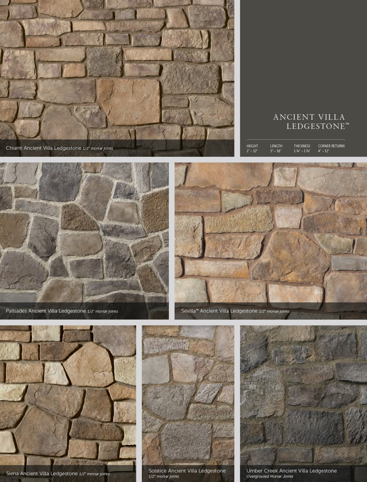 Boral Cultured Stone Ancient Villa Ledgestone