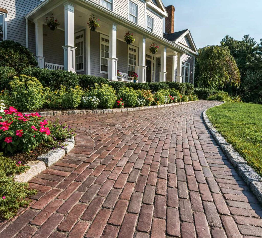 Unilock Copthorne Pavers, Walkway - Astro Masonry, Long Island, NY