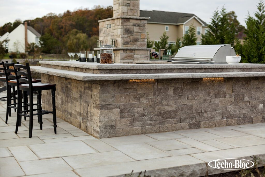 Techo-Bloc Outdoor Kitchen, Outdoor Lighting, Patio - Astro Masonry ...