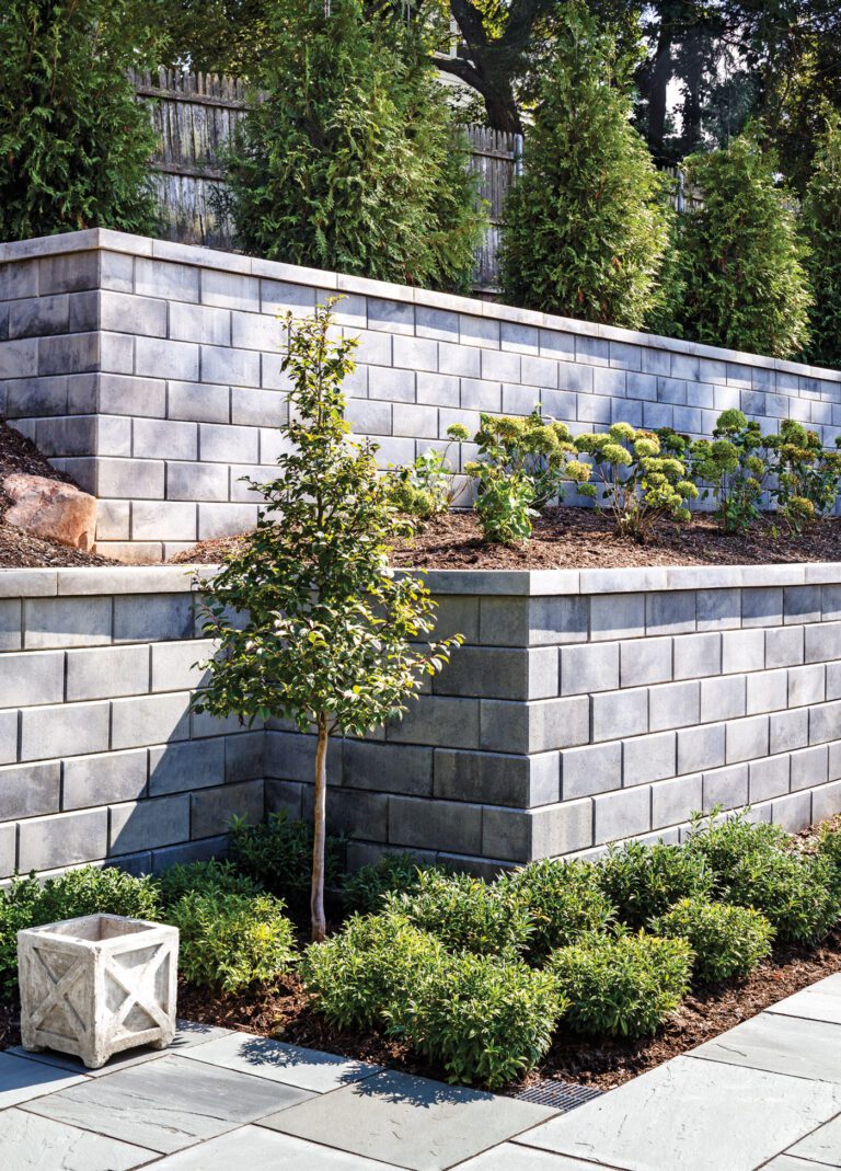 Techo-Bloc G-Force Retaining Wall - Astro Masonry, Long Island, NY